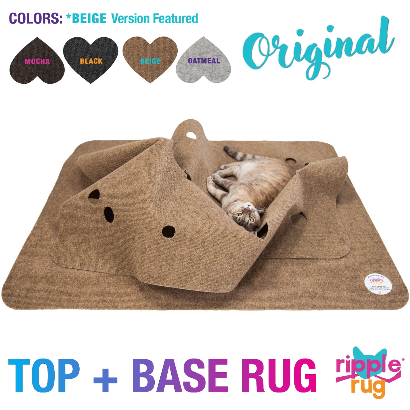The Ripple Rug - Cat Activity Mat - Made In the USA – THE RIPPLE RUG