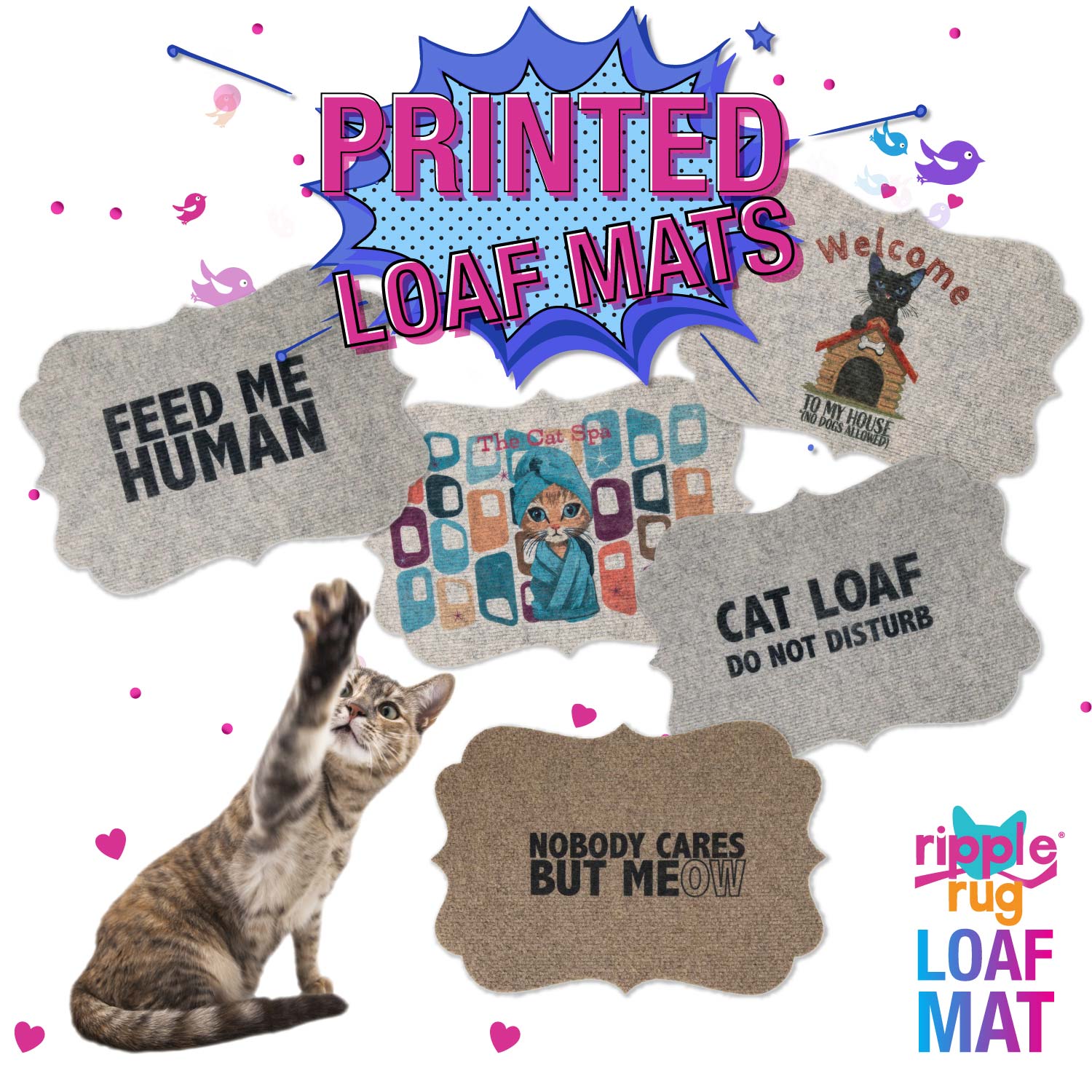 Printed Loaf Mats – THE RIPPLE RUG