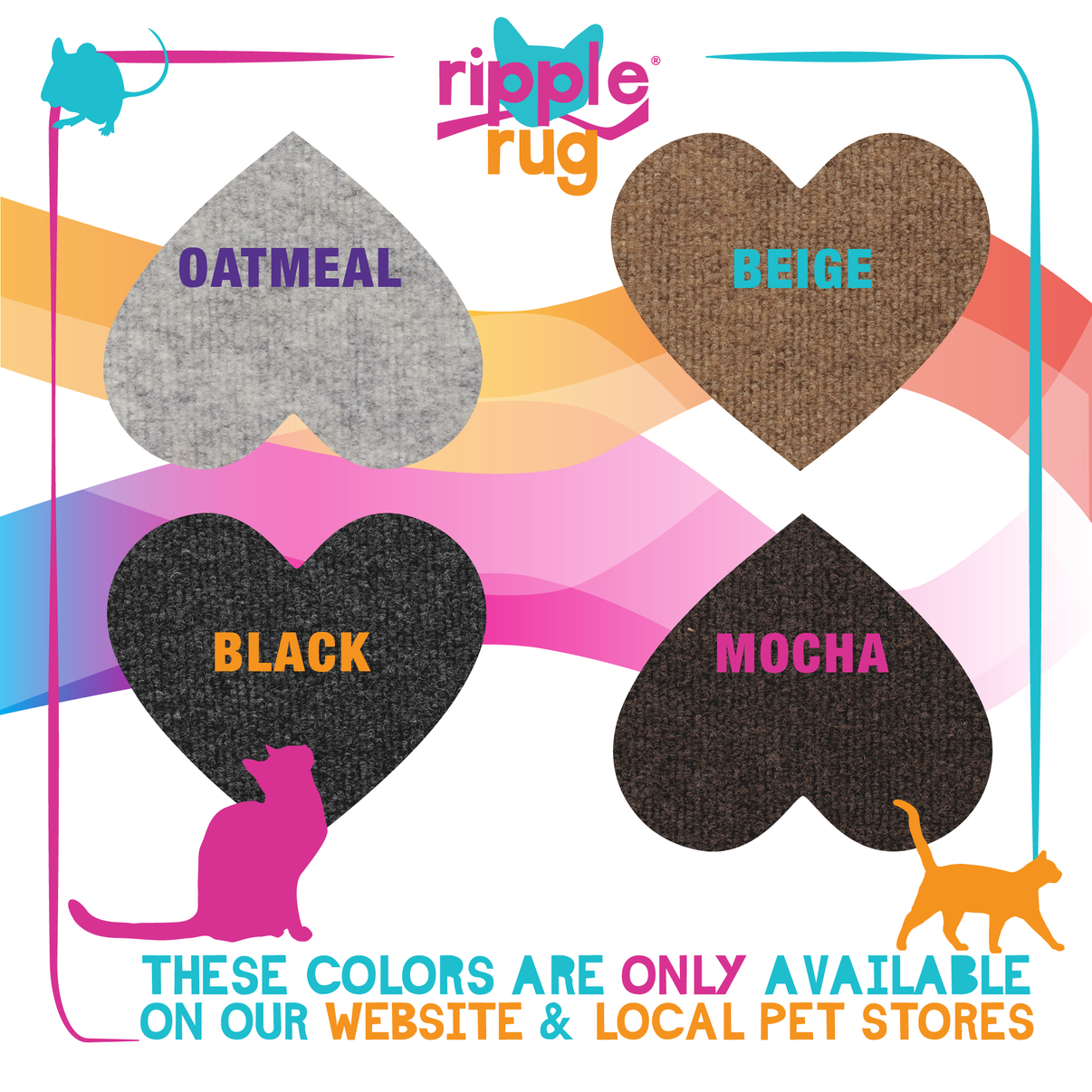 The Ripple Rug - Cat Activity Mat - Made In the USA – THE RIPPLE RUG