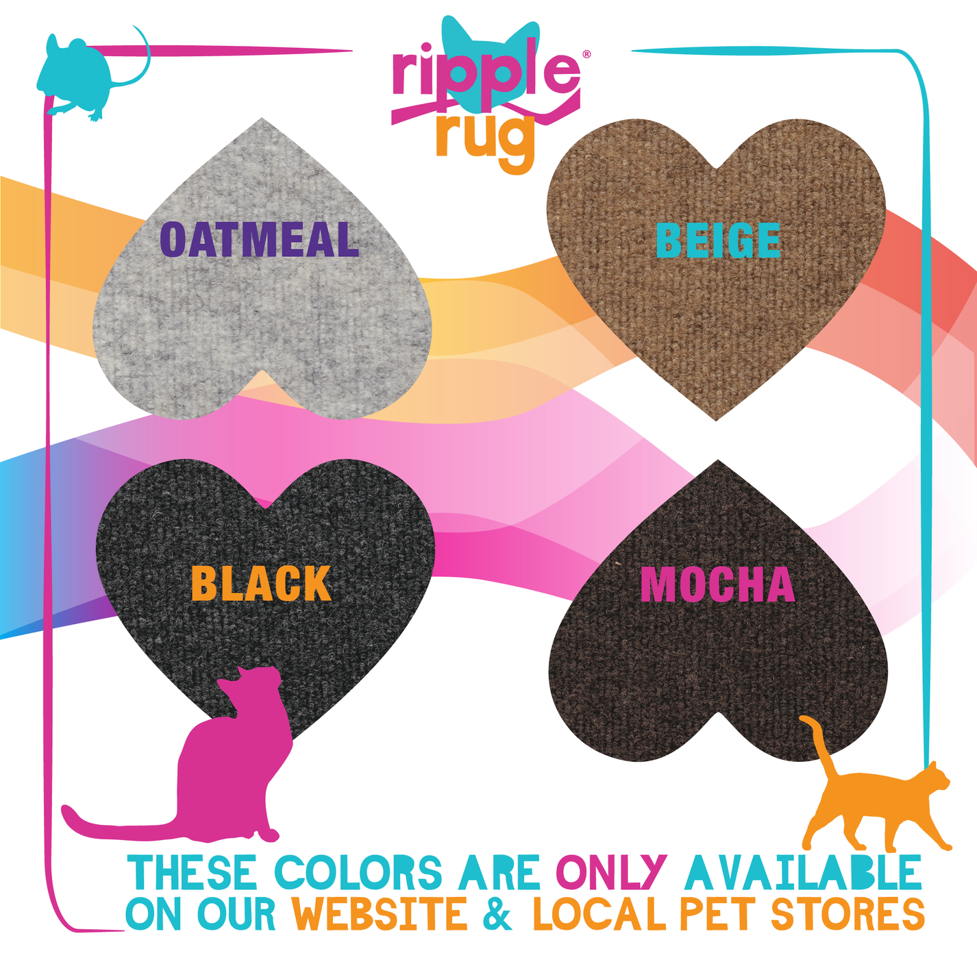 The Ripple Rug - Cat Activity Mat - Made In the USA – THE RIPPLE RUG