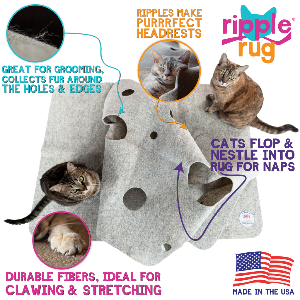The Ripple Rug - Cat Activity Mat - Made In the USA – THE RIPPLE RUG